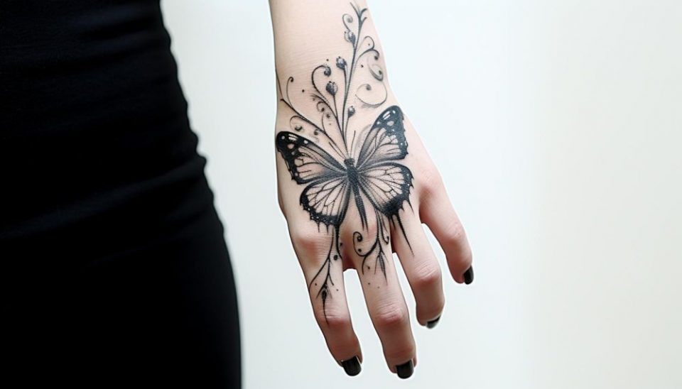 Tatouage Papillon - Nuit - En vole - Chenille - Monarque - Couleurs