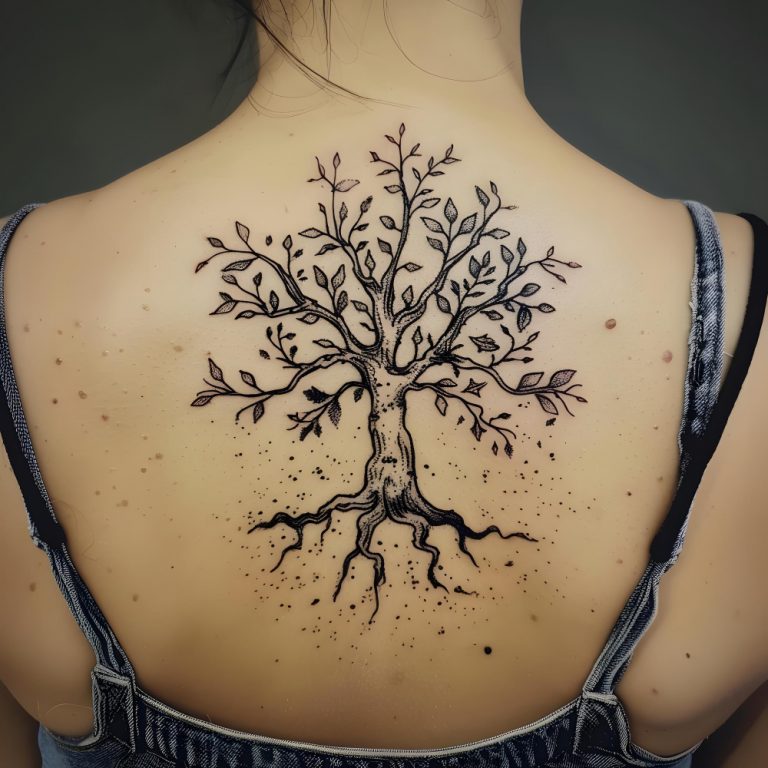 Tatouage arbre de vie - 70 idées originales et leur signification 2026