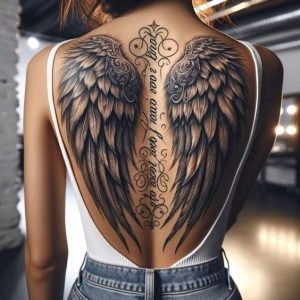 Tatouage Aile D Ange Dos Femme